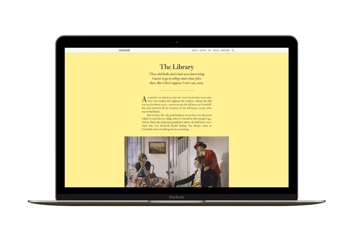 Ghost Website Examples — Made with Hakone Ghost Theme